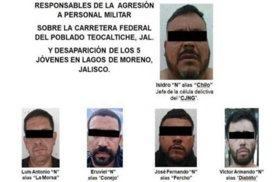 Vinculan a proceso a integrantes del CJNG detenidos tras emboscada en ...